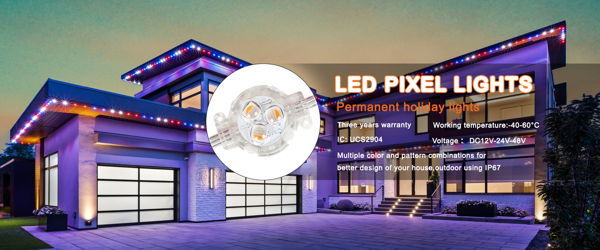 Addressable RGB PIXEL LED Strip Light Factory