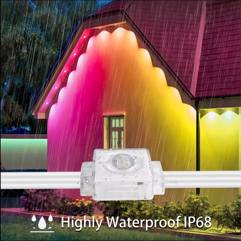 Eaves DC24V/36V 30MM Square Outdoor LED Permanent Holiday Light ...